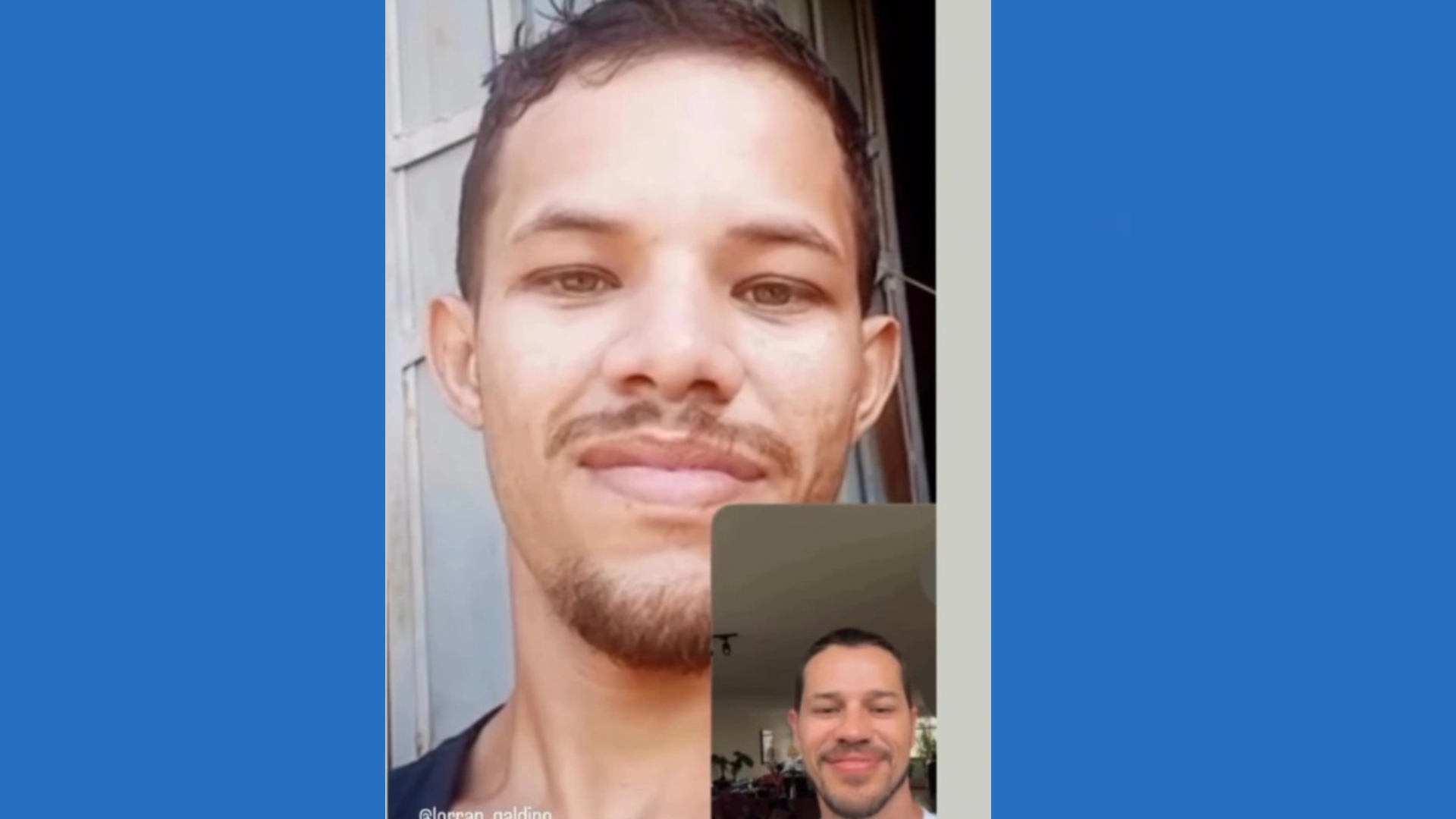 José Loreto conhece sósia e brinca com semelhança: ‘Quem é teu pai?'